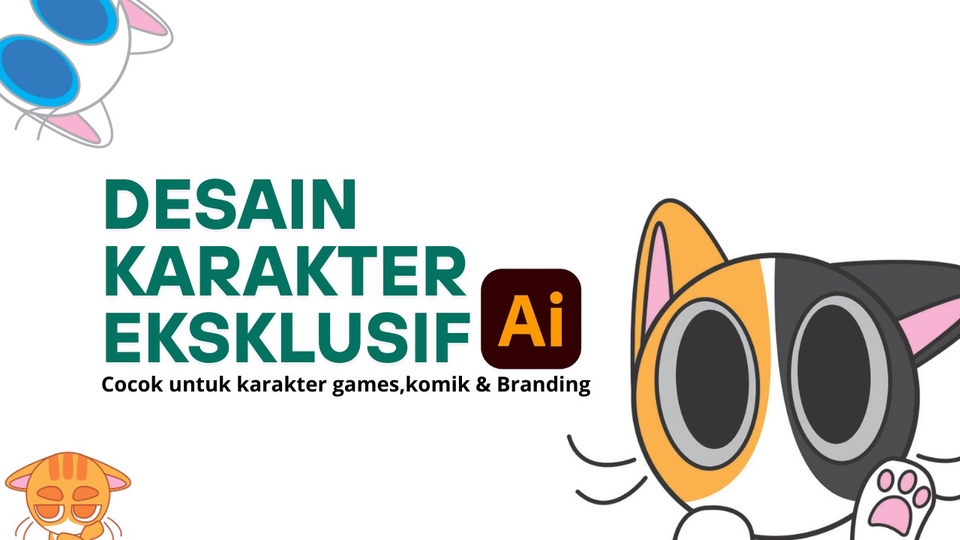 Desain Karakter Eksklusif Cocok untuk Game, Komik, & Branding!