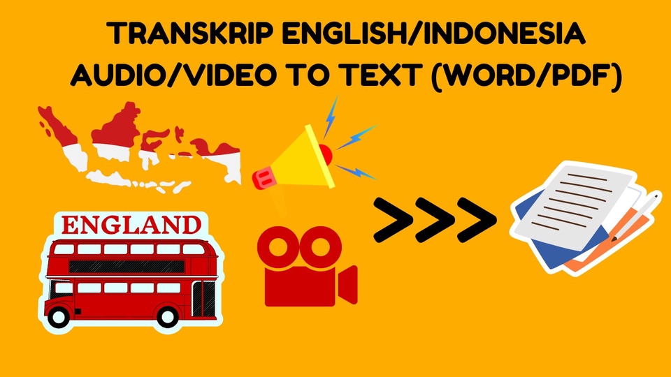 TRANSKRIP AUDIO/VIDEO (ENGLISH/INDONESIA) TO TEXT