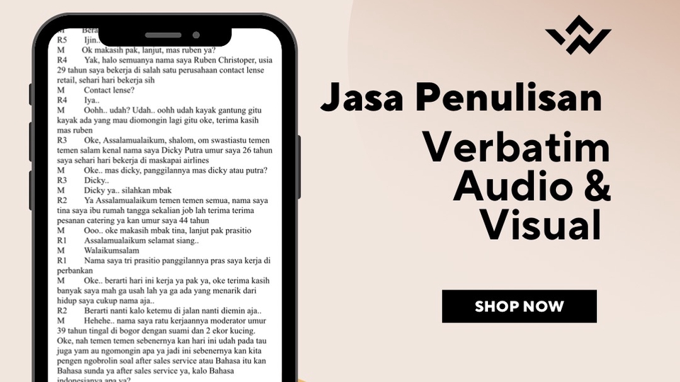 Verbatim Transkrip Audio dan Visual