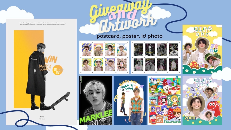 ทำ/ออกแบบ Giveaway (postcard, poster, id photo)