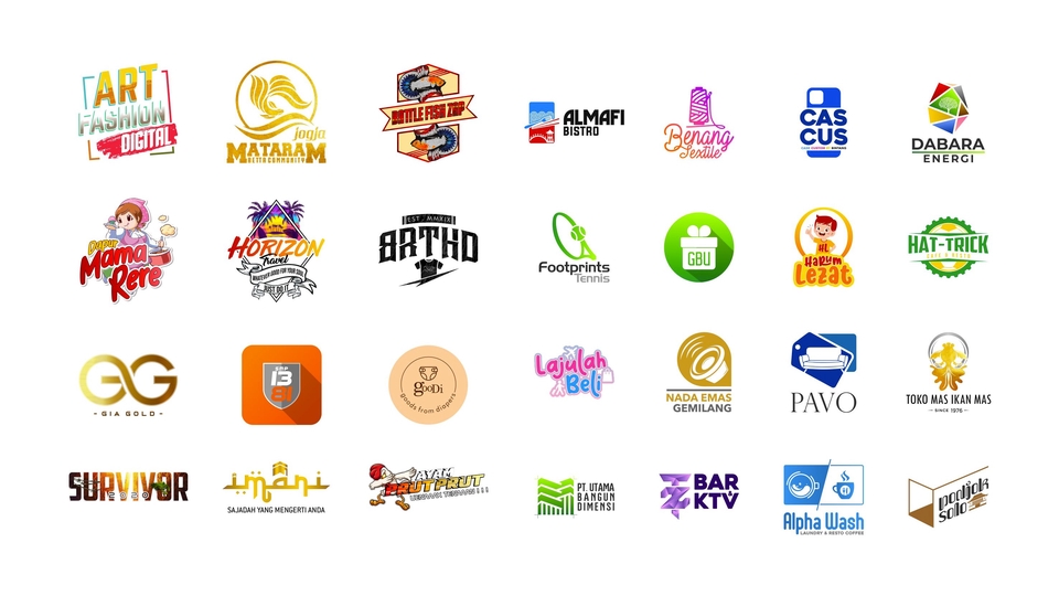 DESAIN LOGO EKSKLUSIF, untuk meningkatkan brand anda.