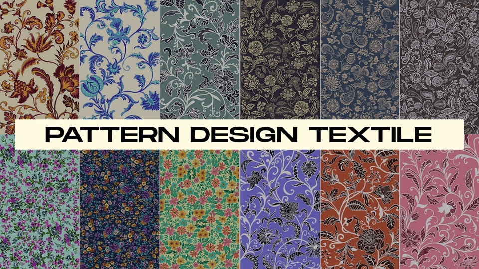 Pattern Design Textile & Fabric untuk Fashion, Dekorasi Rumah, Dll.