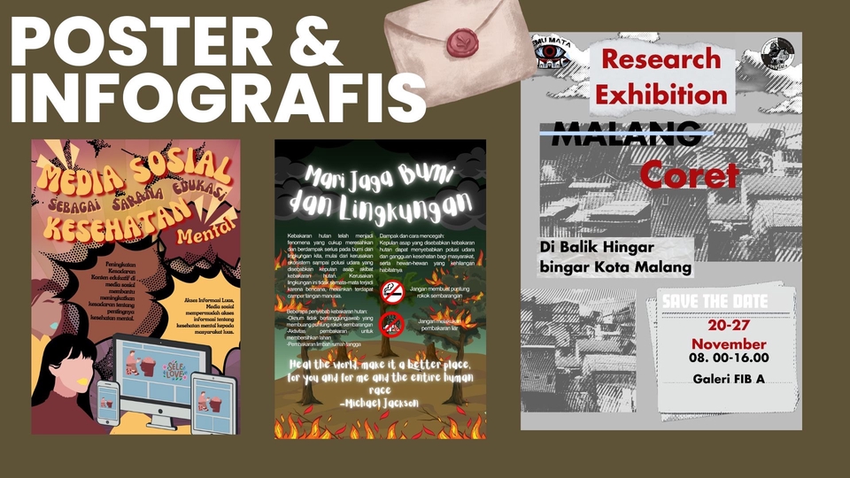 Pembuatan desain poster/infografis kekinian dan unik