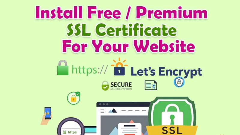 Install free atau premium SSL certificate untuk website