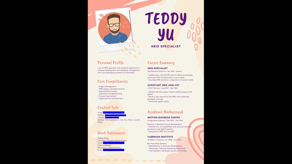 DESIGN CV / RESUME (PLUS TRANSLATE KE MANDARIN)