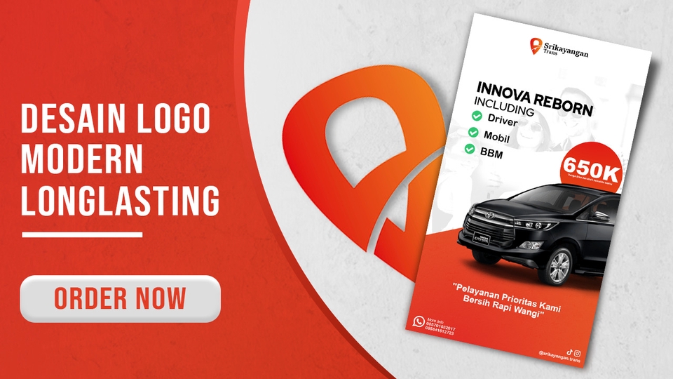 LOGO MODERN LONGLAST MEANINGFULL