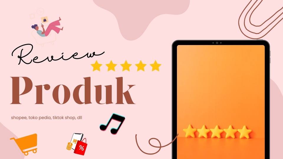 jasa review produk shopee,tokped, lazada, tiktok shop dengan bintang 5