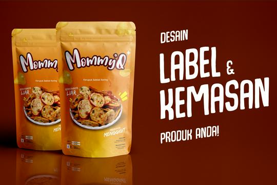 Desain Label Kemasan unik produk anda