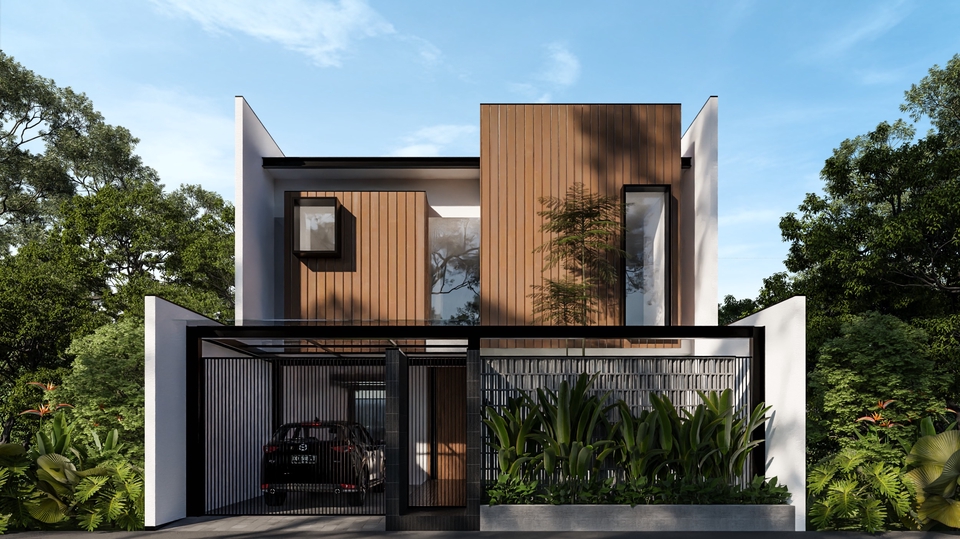 Rendering 3D Perspektif Eksterior dan Interior