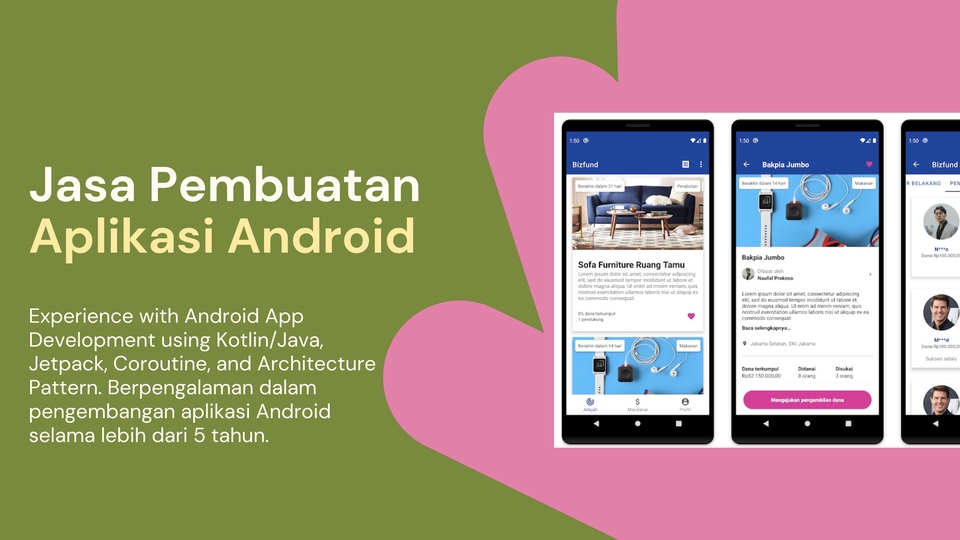 Jasa Pembuatan Aplikasi Android (Kotlin/Java, SQLite, Firebase)