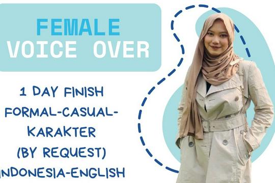 VOICE OVER WANITA TERMURAH DAN CEPAT| FORMAL, CASUAL, KEKINIAN