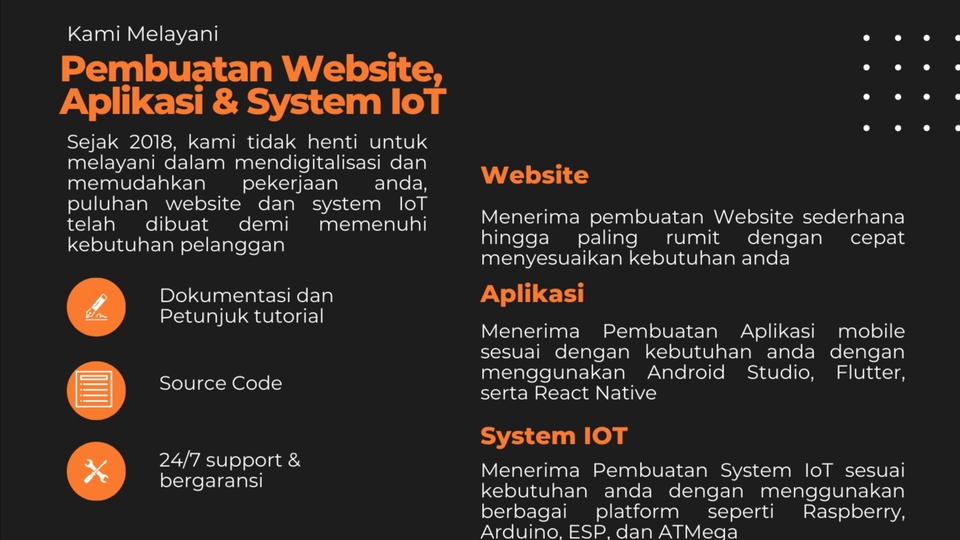 Jasa Pembuatan dan Konsultasi Sistem IoT serta Sistem Pintar