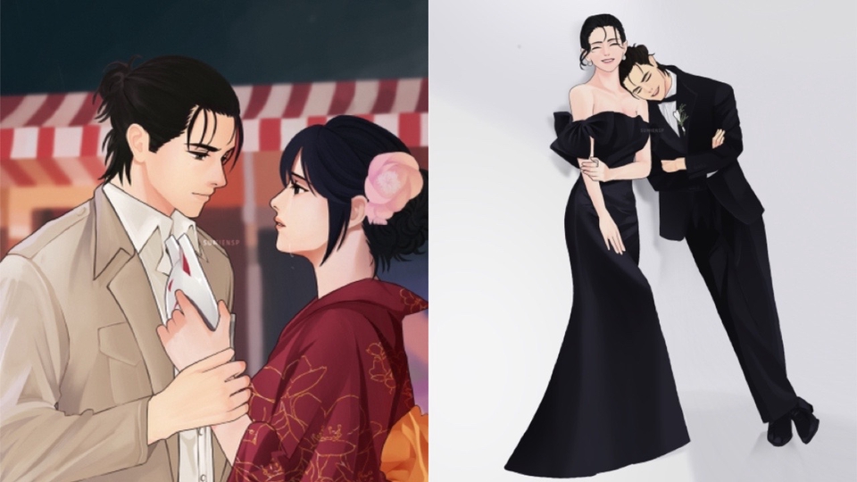 Couple Ilustrasi Anime/ Oc Fanart