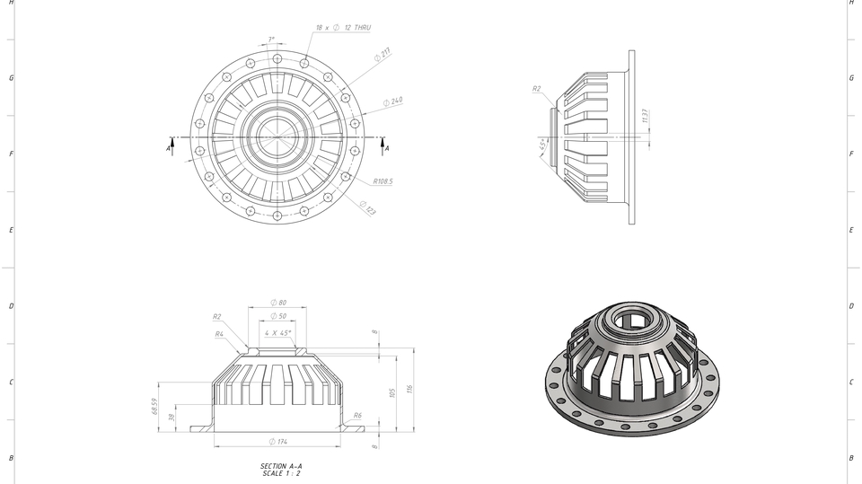 Design 2D/3D Mechanical Drawing Part | Solidworks, Inventor, or AutoCAD