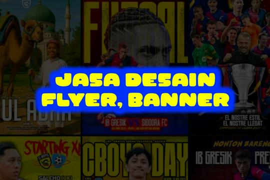 Desain Flyer, Pamflet, Banner