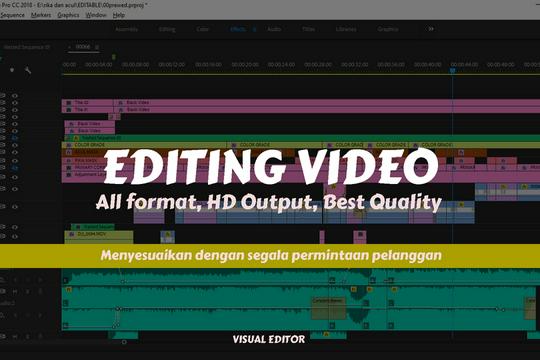 Editing Video Semua Jenis - Semua Kebutuhan | KUALITAS TOP | 2 hari jadi