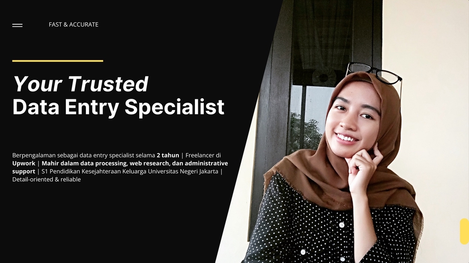 Your Trusted Data Entry Specialist (Cepat & Terpercaya) | Accuracy & Efficiency