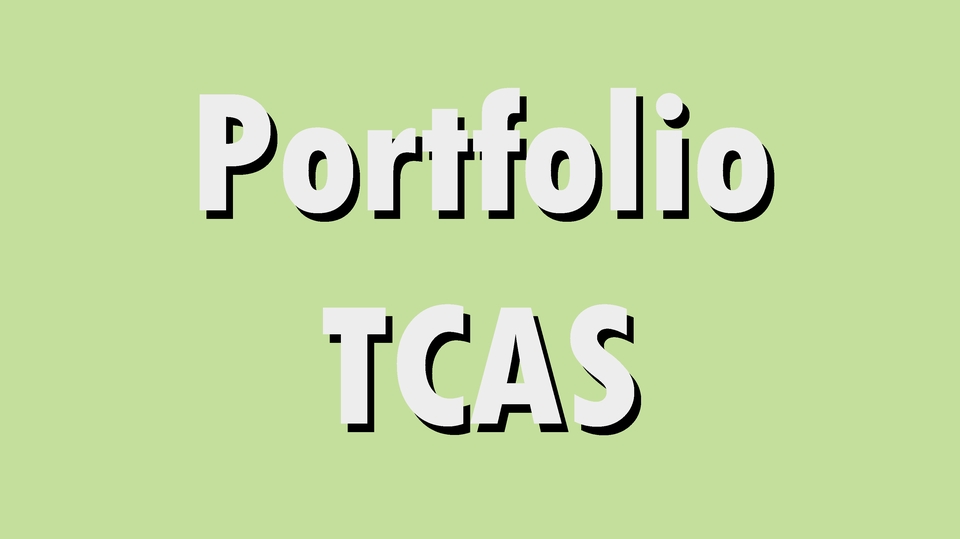 รับออกแบบ Portfolio Minimal TCAS ราคาประหยัด TH/EN