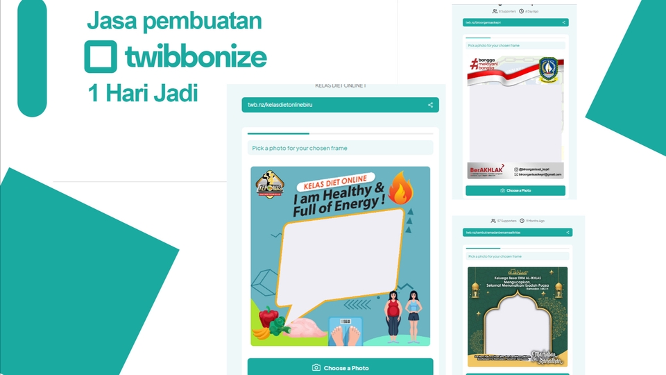 JASA PEMBUATAN TEMPLATE FRAME TWIBBONIZE