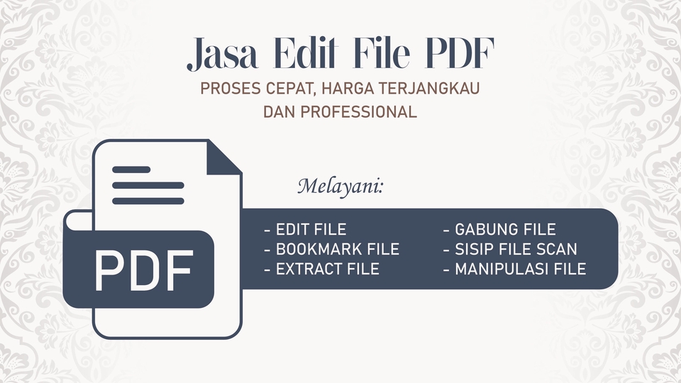 Jasa Edit File PDF Bookmark PDF Pisah dan Gabung file PDF