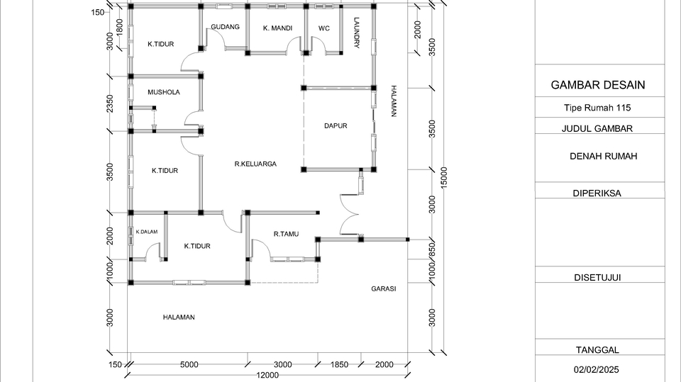 Desain Rumah 2D dan 3D