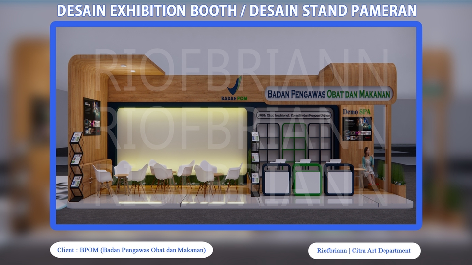 DESAIN EXHIBITION BOOTH/STAND PAMERAN 1 HARI SELESAI
