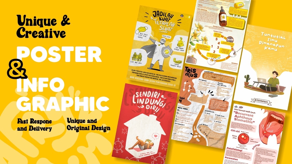 Desain Poster Infografis Unik dan Menarik