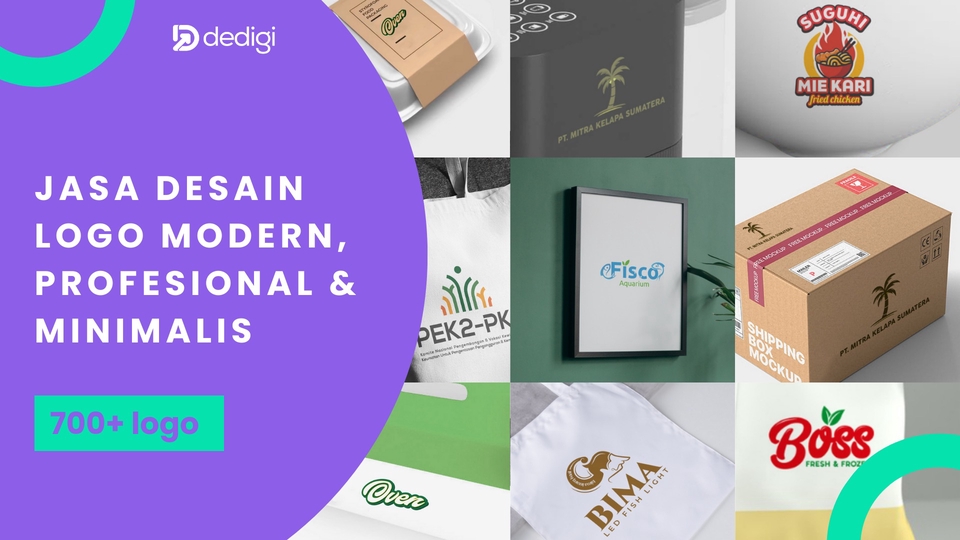 JASA DESAIN LOGO MODERN, PROFESIONAL & MINIMALIS