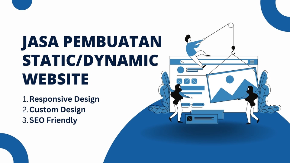 Jasa Pembuatan Website Kustom Dinamis/Statis Responsive dan Harga Terjangkau