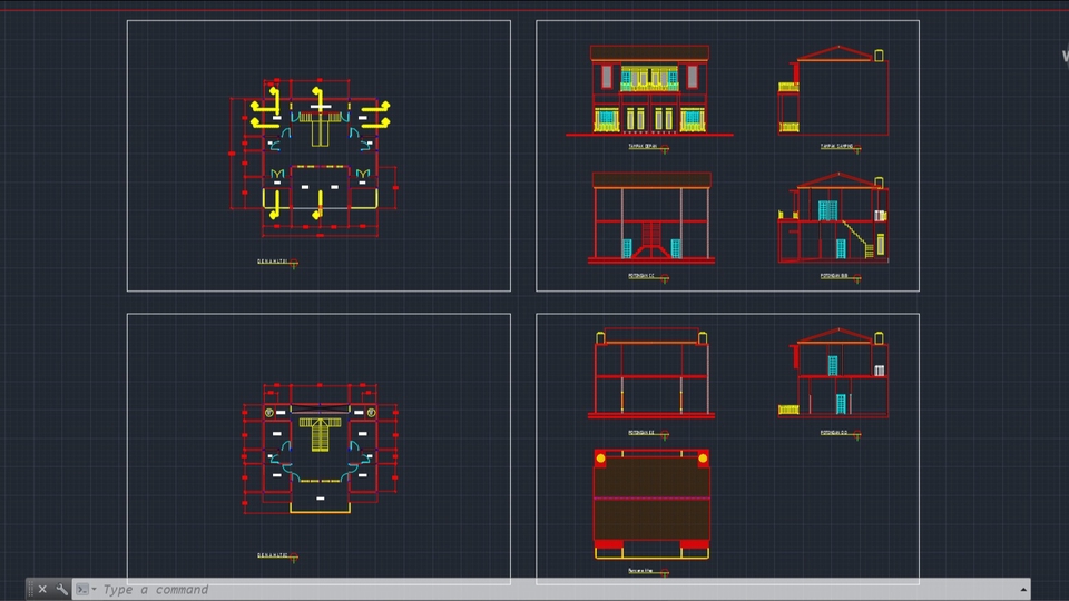 2D & 3D DRAWING MENGGUNAKAN AUTOCAD ATAU SKETCHUP