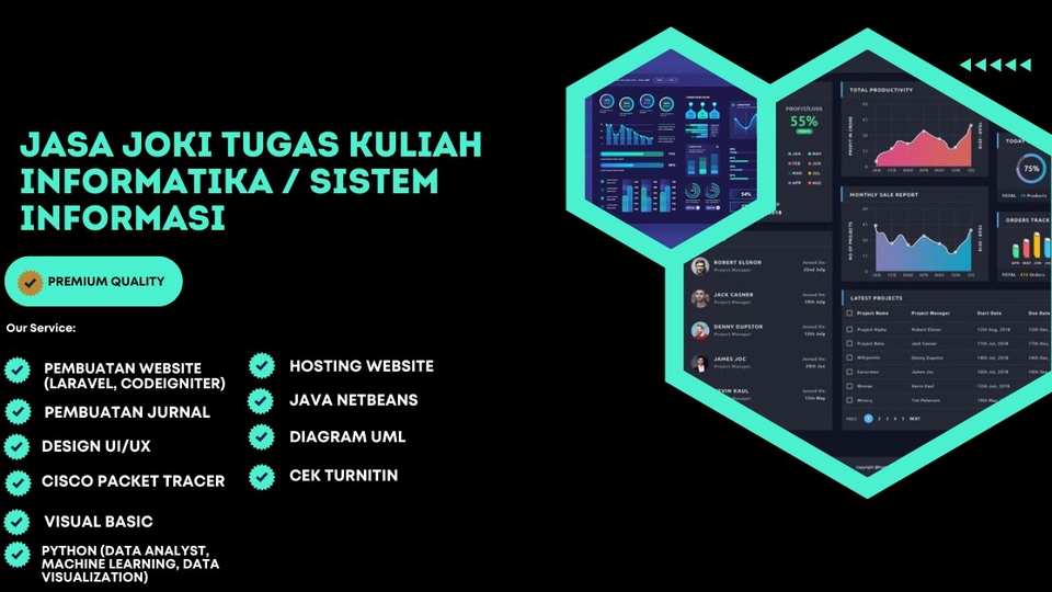 Jasa Joki Tugas Kuliah Jurusan Informatika, Sistem Informasi
