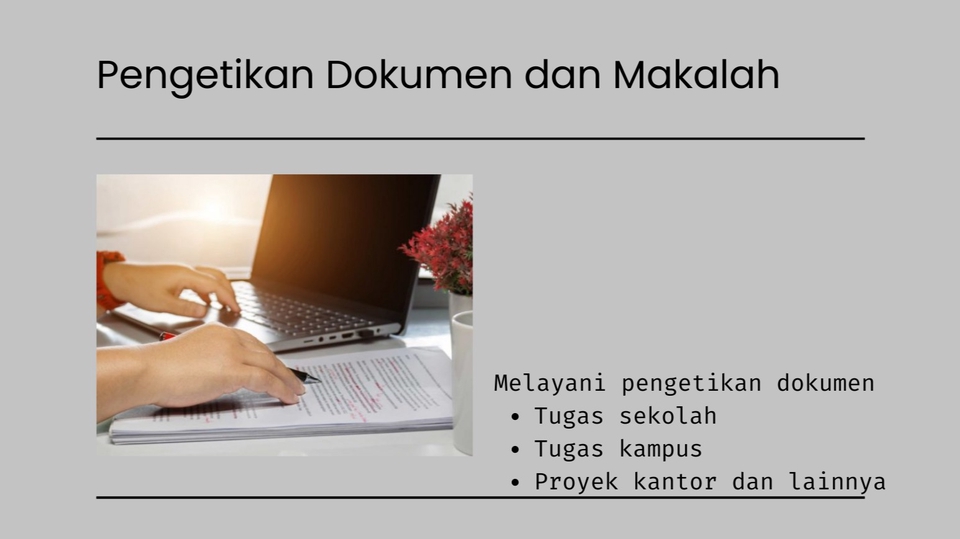 Pengetikan Dokumen dan Makalah