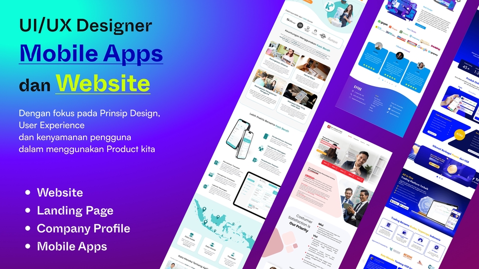 Design Mobile Apps & Website Sesuai prinsip Design dan User Experience