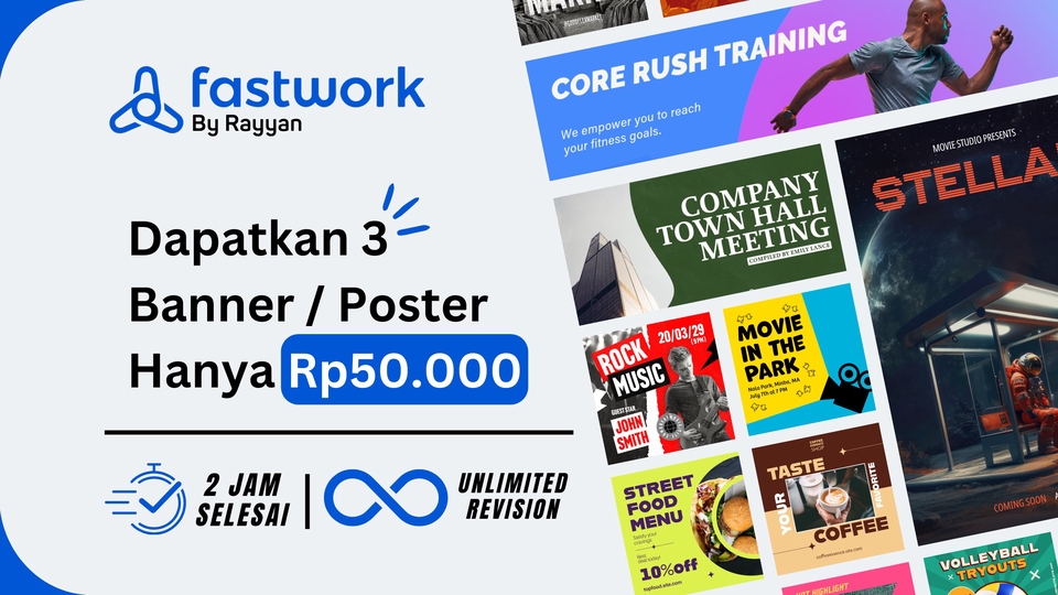 Desain Banner Atau Poster Kekinian Dengan Kualitas Premium