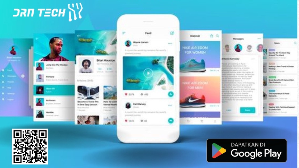 Aplikasi Android Modern, Profesional dan Muncul di Playstore