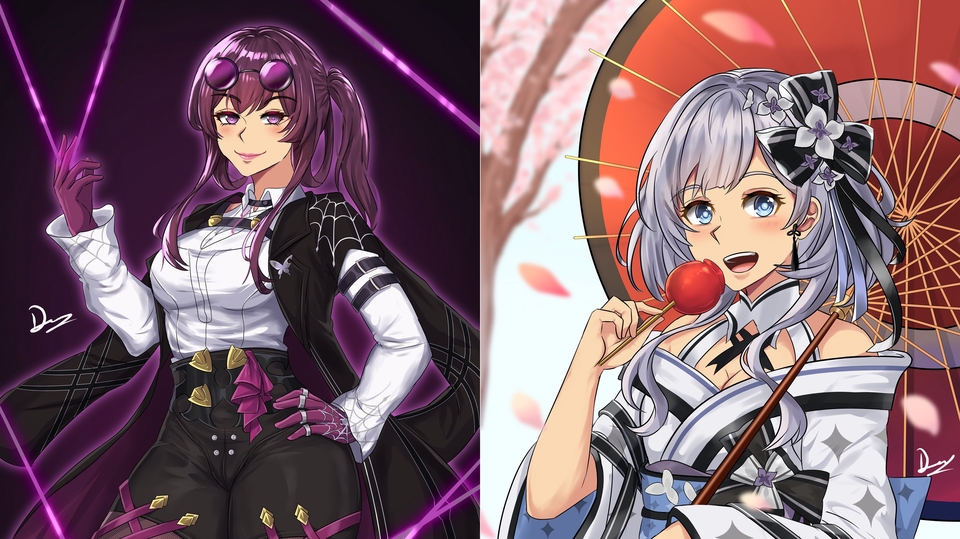 jasa ilustrasi gambar karakter anime