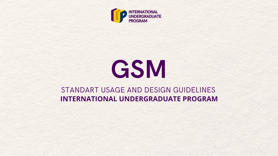 GSM (Graphic Standar Manual)