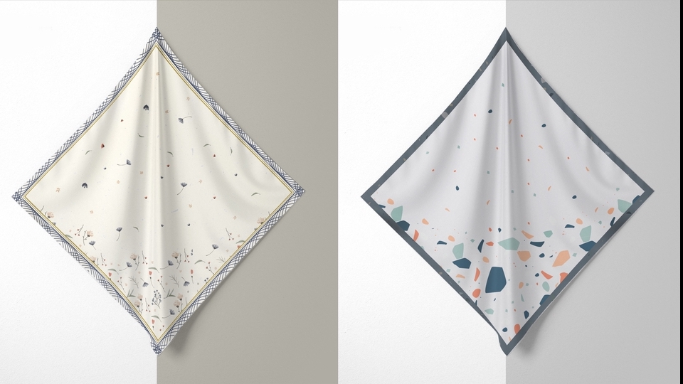 Desain Motif Scarf/Syal dan Hijab