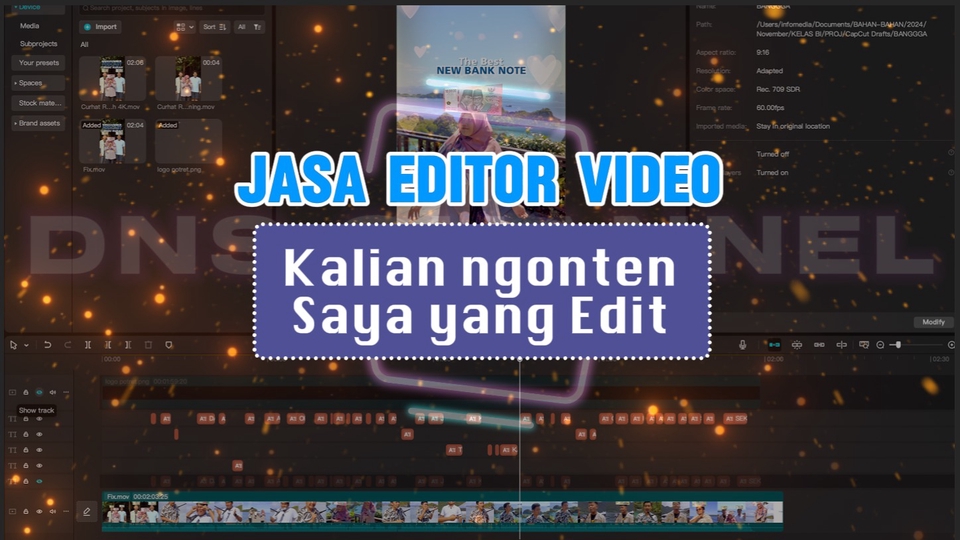 Jasa Editing Video Short, Konten Social Media Cuma 1 Hari