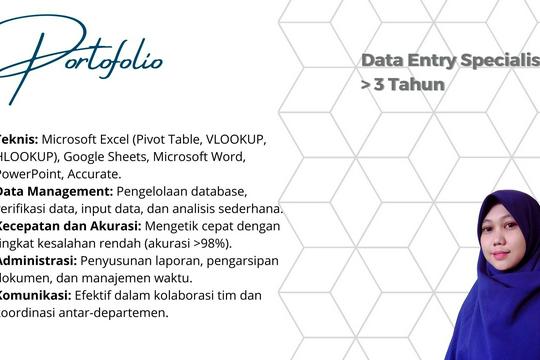 Jasa Data Entry Berpengalaman