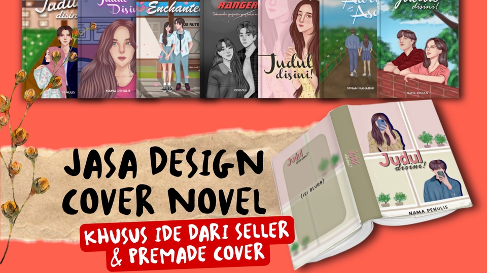 JASA DESIGN COVER NOVEL ONLINE DAN CETAK MURAH (khusus ide dari seller ...