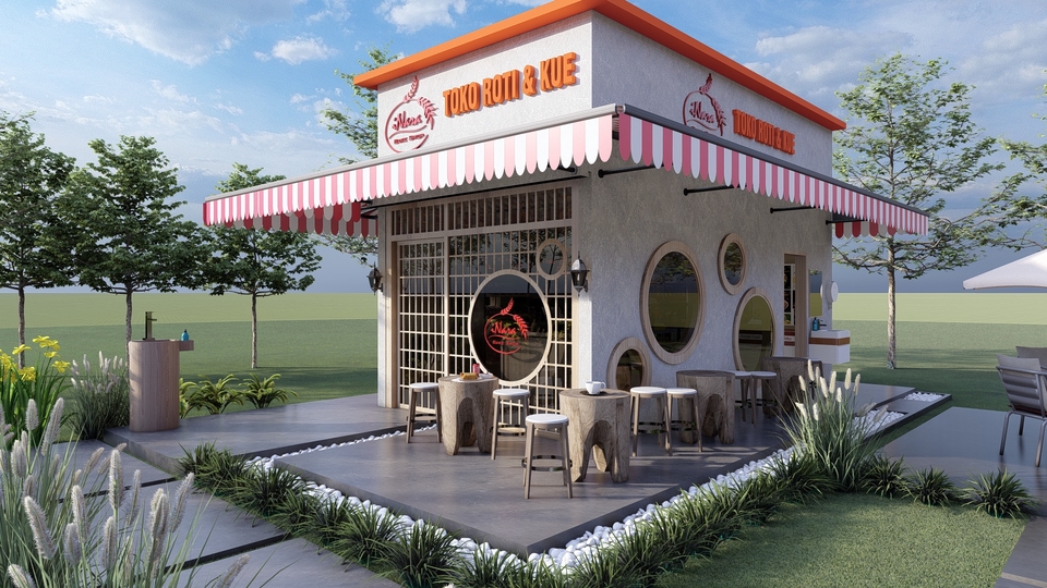 Desain 3D Visualisasi Toko Roti & Kue : Rp. 25.000/Meter