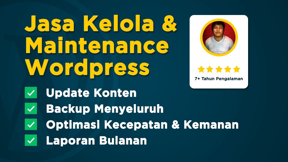 Jasa Kelola & Maintenance Website Wordpress Bulanan
