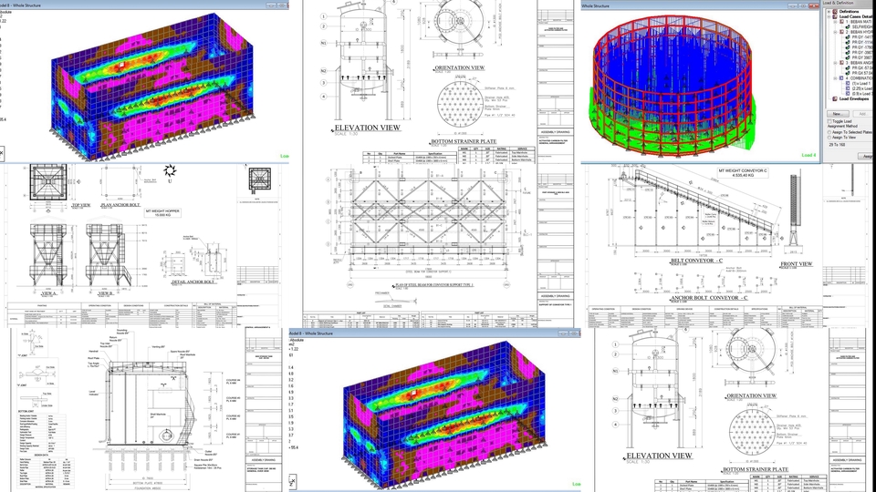 Design Steel Structure Cad Drawing