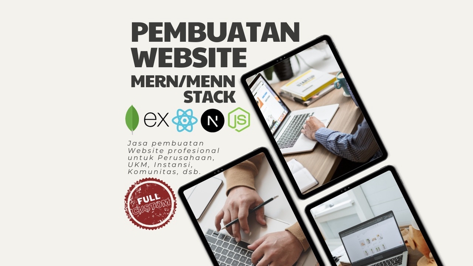 Jasa Pembuatan Website Profesional MERN/MENN Stack