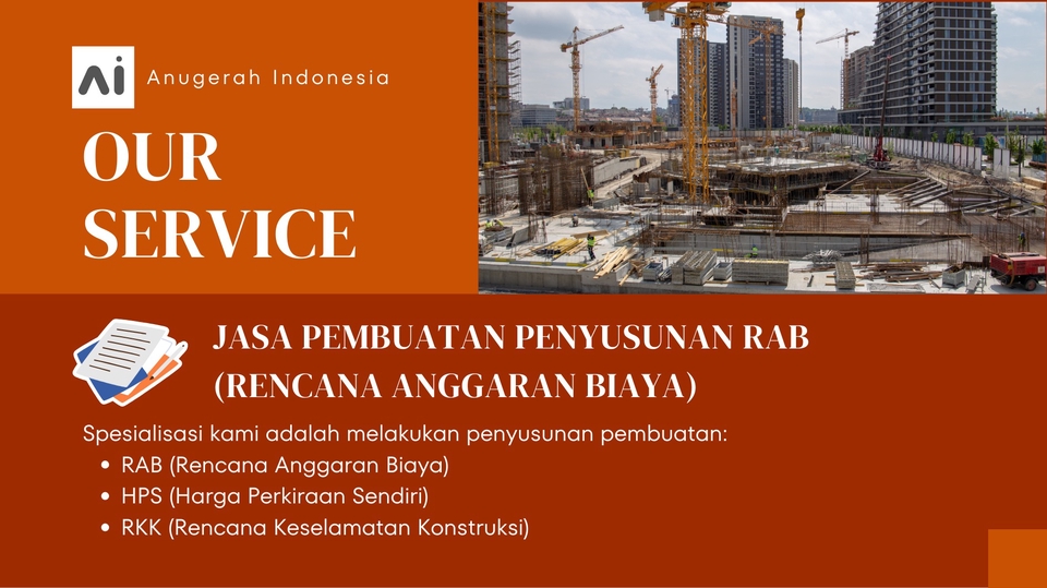 Jasa Pembuatan RAB (Rencana Anggaran Biaya) Untuk Tender LPSE