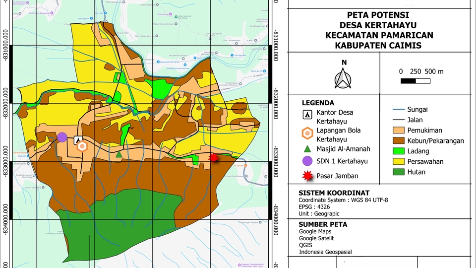 Jasa Pembuatan Peta Dengan QGIS , Peta Administrasi, Peta Kepadatan ...