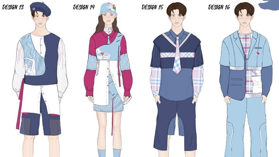 Fashion design | Desain pakaian | Technical drawing | Fashion illustration
