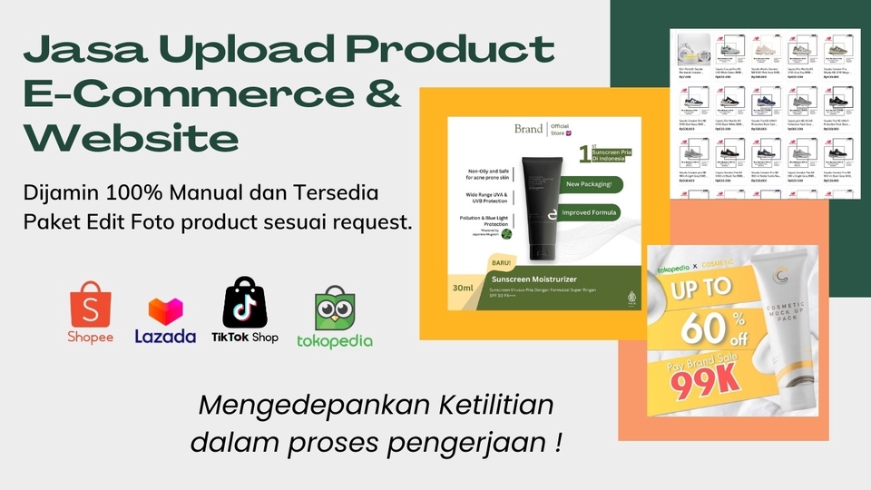 Input Produk Toko Online Marketplace 100% Manual Tokopedia Shopee ...