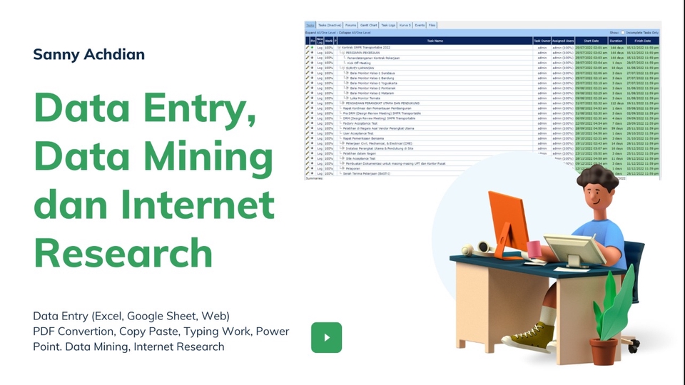 Jasa Data Entry, Data Mining, Internet Research Pelayanan Cepat